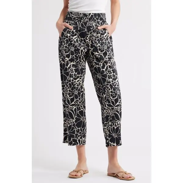Wit & Wisdom Floral Print Cropped Pants