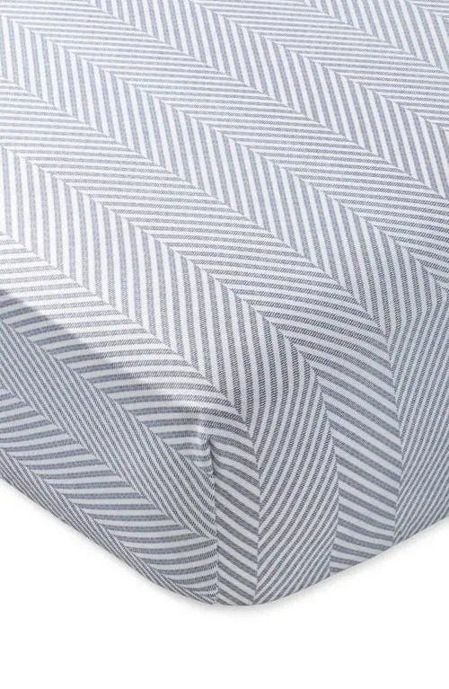 DOMANI HOME Cotton Crib Sheet - Leze Blue