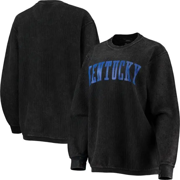 PRESSBOX Kentucky Wildcats Vintage Wash Pullover Sweatshirt
