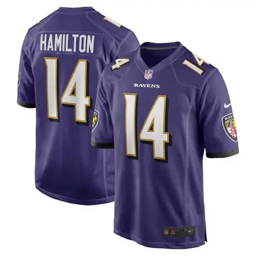 Nike Kyle Hamilton Baltimore Ravens Game Jersey - Purple