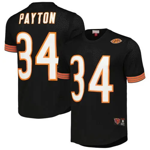 Mitchell & Ness Walter Payton Chicago Bears Mesh Top - Black