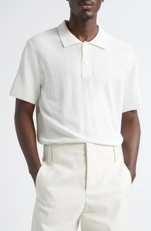 Jacquemus Le Polo Maille Loose Fit Piqué Polo - Off-white