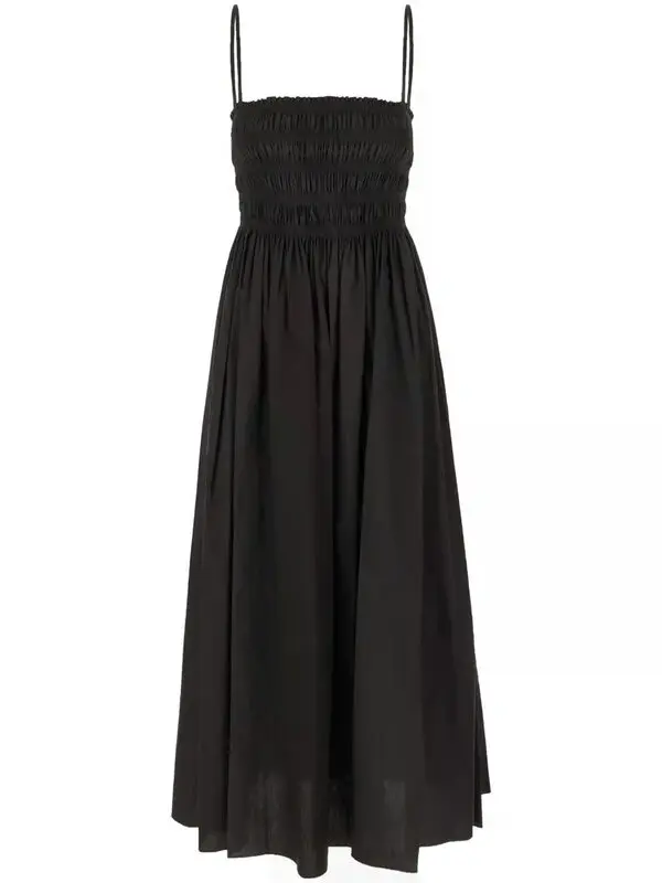 Michael Kors Smocked Maxi Dress - Black
