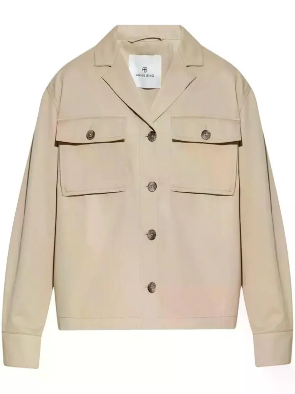 ANINE BING Cotton Shirt Jacket