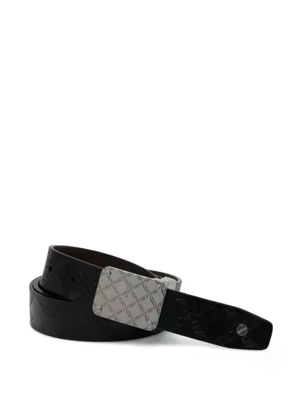 NWT - Micheal Kors Black Embossed (MK) Belt SZ MED MICHAEL KORS WOMEN main image 3