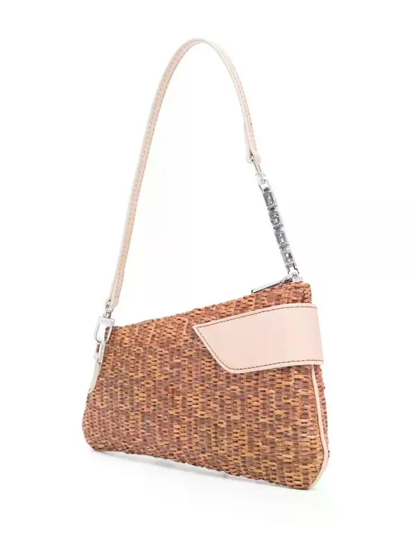 Gcds Comma Notte Raffia Shoulder Bag