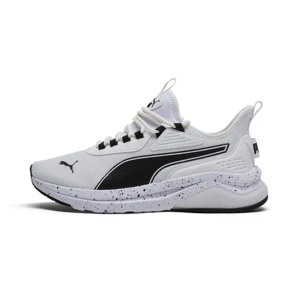 PUMA Amplifer Speckle Sneakers - White- Black