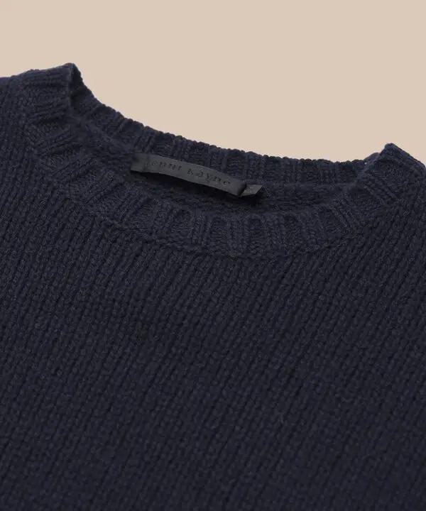 Jenni Kayne Cashmere Amelia Crewneck Top - Navy