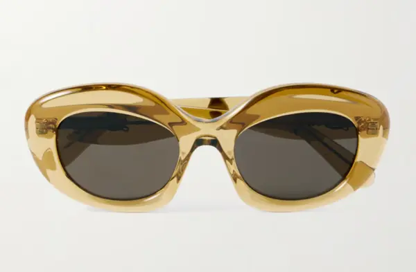Loewe Curvy Oversized Sunglasses - Green