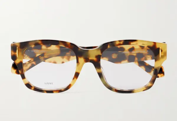 Loewe Anagram Square-frame Acetate Optical Glasses - Tortoiseshell