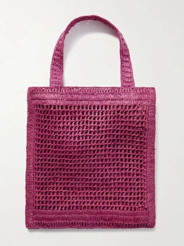 Chloé Raffia Tote - Pink