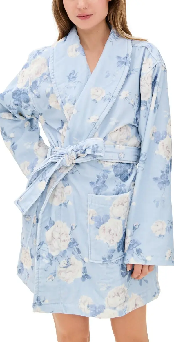 LoveShackFancy Indie Robe - Whisper Blue