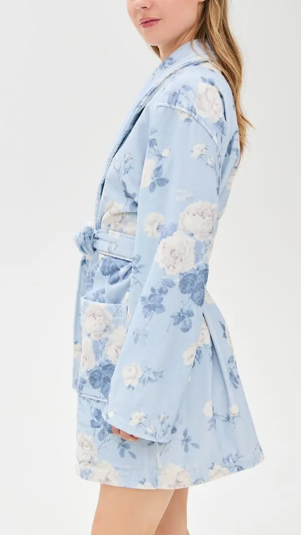 LoveShackFancy Indie Robe - Whisper Blue