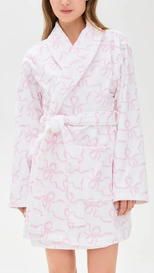 LoveShackFancy Indie Robe - Pink Bonnet