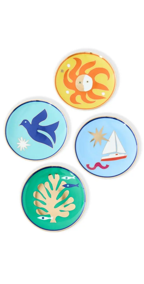 Jonathan Adler Playa Coaster Set - Multi