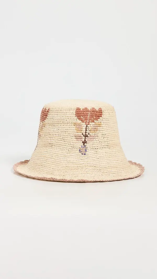 Buy Freya Fleur Straw Hat - Natural/berry Multi At 50% Off  display picture 2