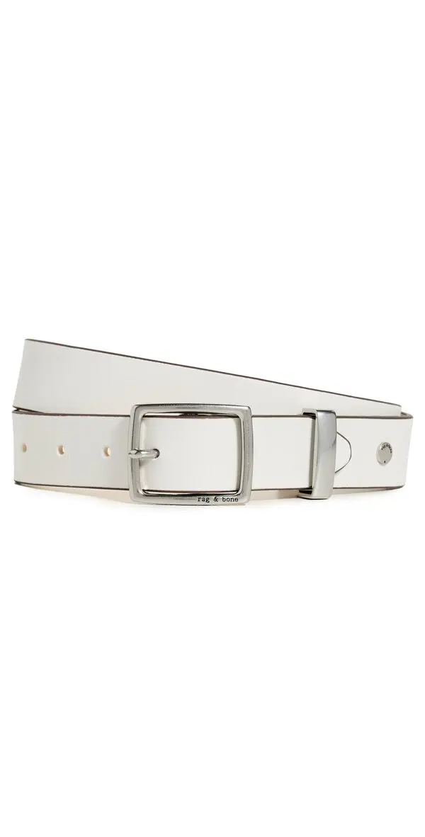 Rag & Bone X Boyfriend Belt - Antqwht