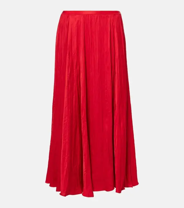 Polo Ralph Lauren Mid-rise Midi Skirt - Red
