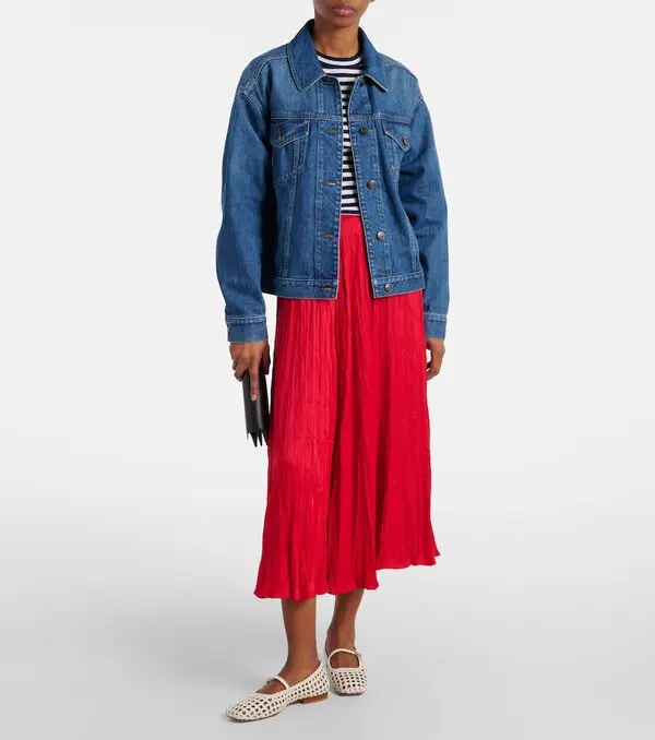 Polo Ralph Lauren Mid-rise Midi Skirt - Red