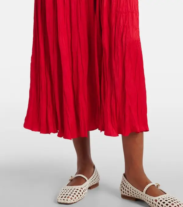 Polo Ralph Lauren Mid-rise Midi Skirt - Red