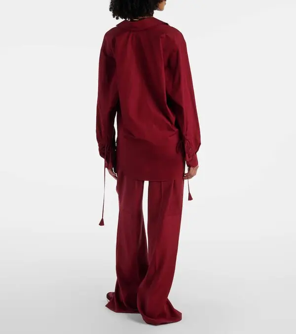 Gucci Lace-trimmed Cotton Poplin Shirt