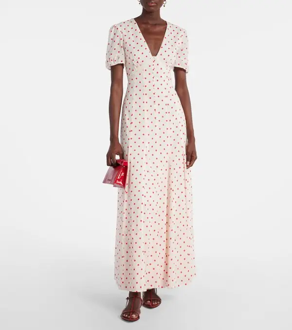 Posse Paloma Polka-dot Maxi Dress - Multicoloured