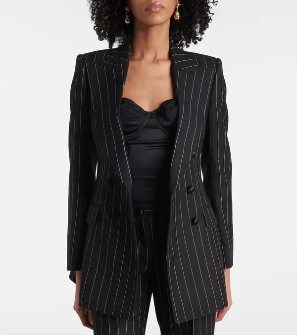 Dolce & Gabbana Striped Wool Blazer