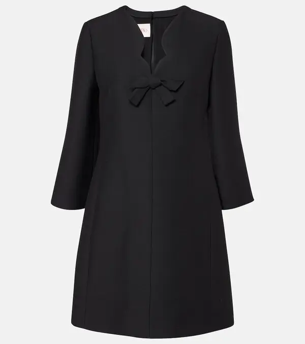 Valentino Garavani Crepe Couture Mini Dress - Black