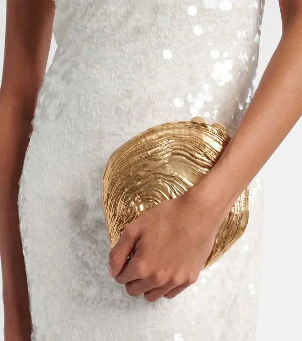 Simkhai Cove Shell Clutch