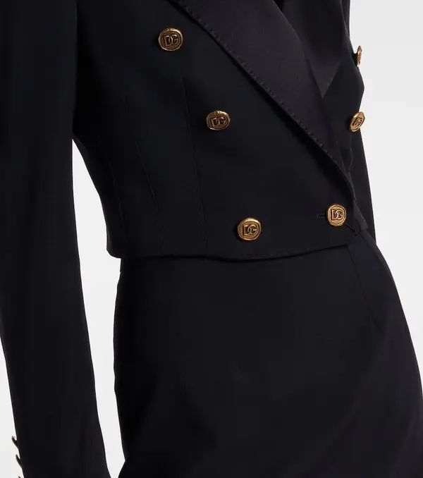 Dolce & Gabbana Cropped Wool-blend Jacket
