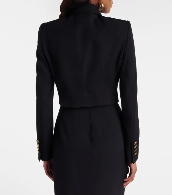 Dolce & Gabbana Cropped Wool-blend Jacket