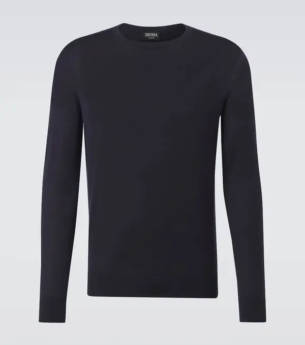 Zegna Casheta Cashmere And Silk Sweater - Blue