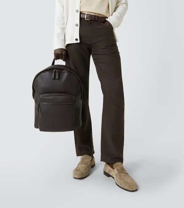 Zegna Leather Backpack