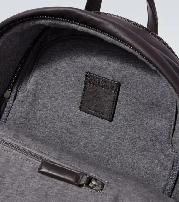 Zegna Leather Backpack