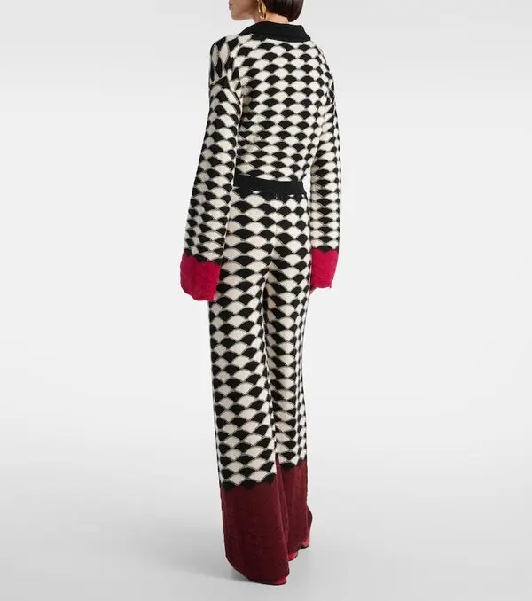 La DoubleJ Lounge Wide-leg Wool Pants - Multicoloured