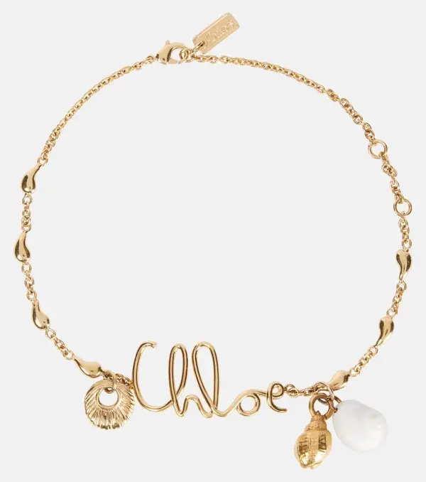 Chloé Shells Chain Necklace - Gold