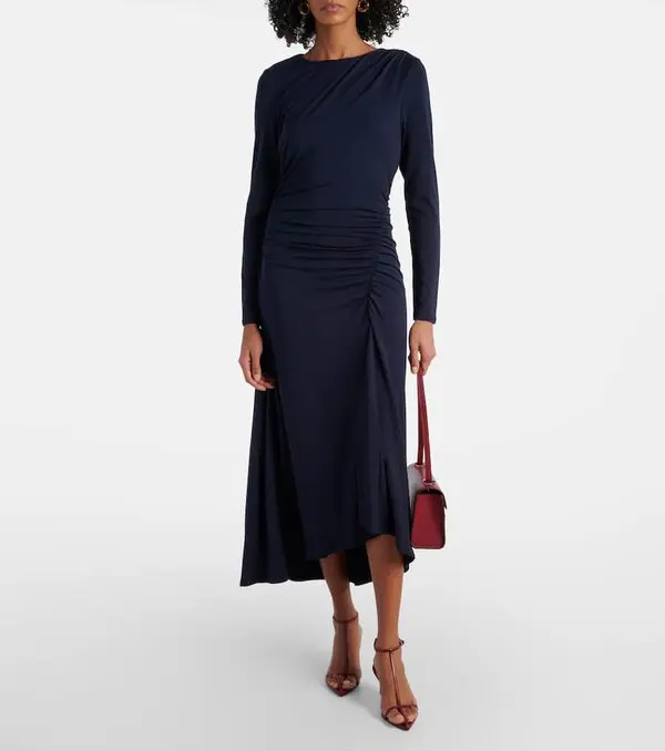 Veronica Beard Gathered Midi Dress