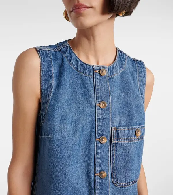 veronica beard oakley denim shift dress Veronica Beard Jean Women's Oakley Shift Dress, Cornflower, 2 at Amazon  Women's Clothing store