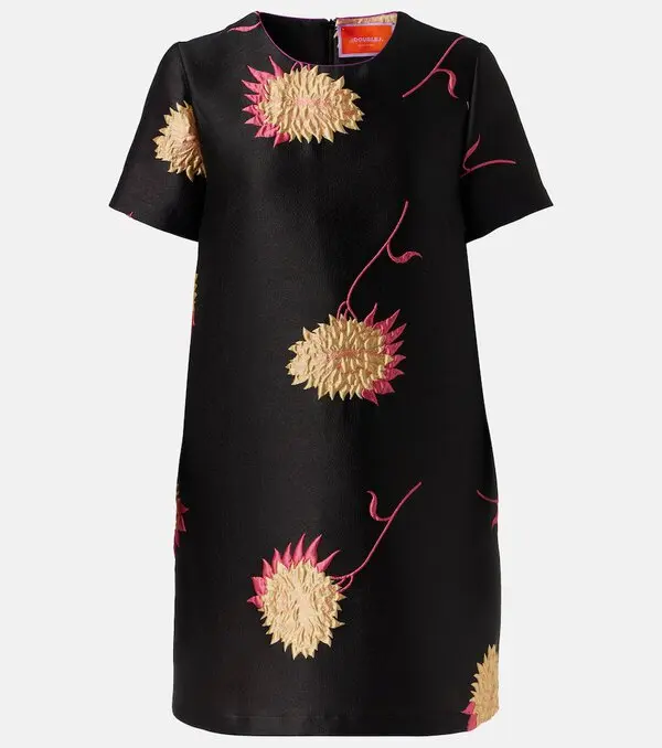 La DoubleJ Swing Jacquard Minidress - Black