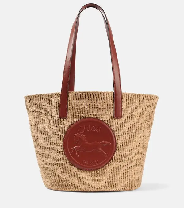 Chloé Horse Medal Large Basket Bag