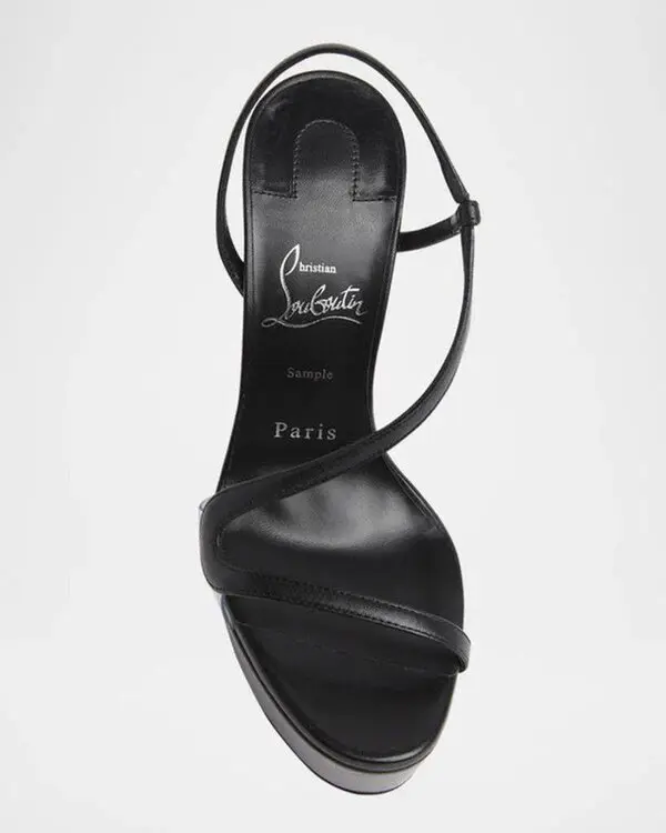 CHRISTIAN LOUBOUTIN 150mm Rosalie Platform Slingback Sandals - Black
