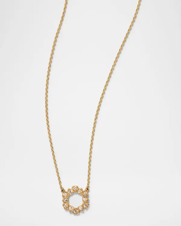JAMIE TURNER 18k Yellow Gold Della Diamond Pendant Necklace - Ylwwht
