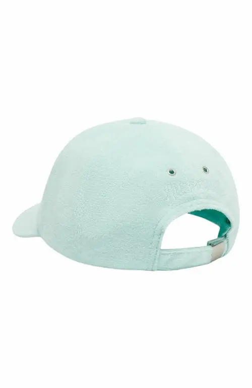 Vilebrequin Terry Cloth Baseball Cap With Embroidered Turtle Logo - Pacific