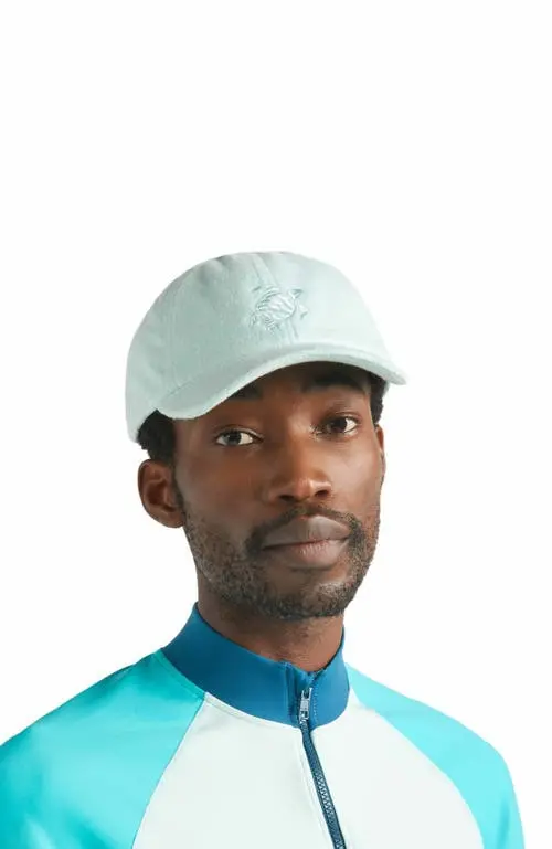Vilebrequin Terry Cloth Baseball Cap With Embroidered Turtle Logo - Pacific
