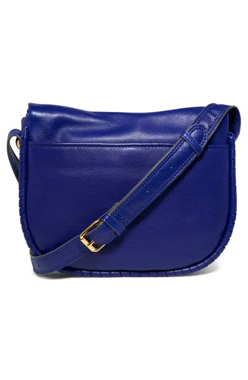 AIMEE Mercer Leather Messenger Bag - Midnight Blue