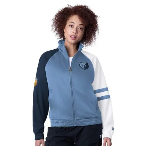 STARTER Memphis Grizzlies Line Up Dolman Raglan Full-zip Track Jacket By