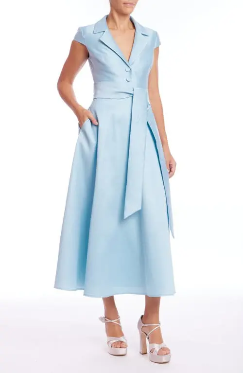 Badgley Mischka Cap Sleeve Cocktail Dress