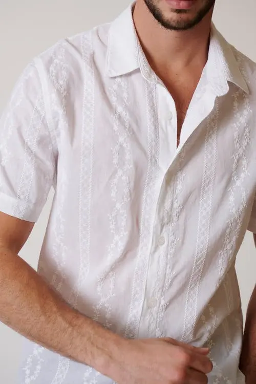 LEISURE LAB Oaxaca Button Up - Blanco