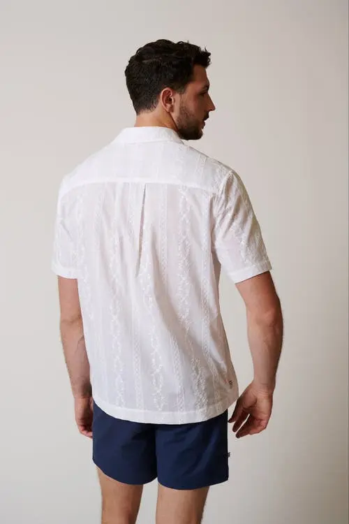 LEISURE LAB Oaxaca Button Up - Blanco