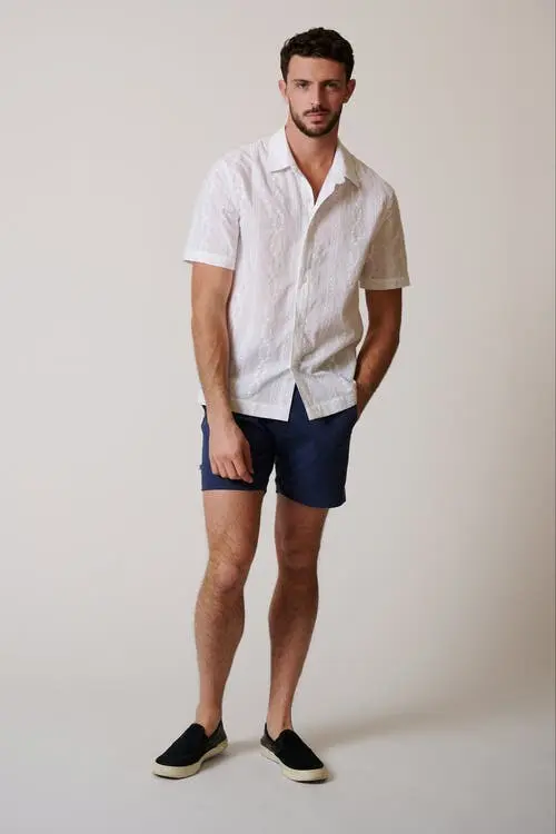 LEISURE LAB Oaxaca Button Up - Blanco